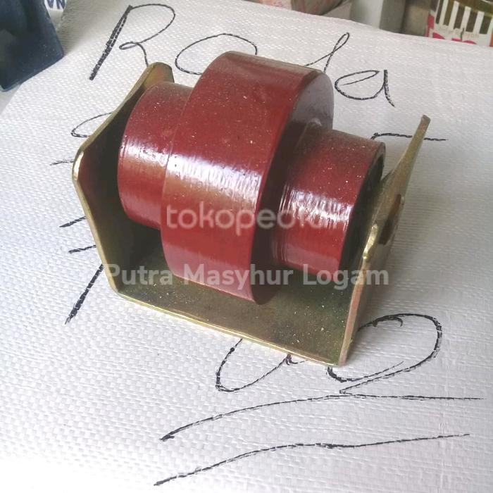 Jual roda besi cor gerbang pagar pintu roda kletek roda besi cast iron ...