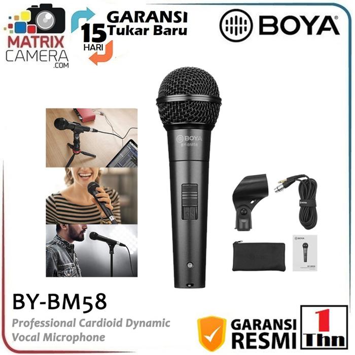 Promo Boya BY-BM58 Cardioid Dynamic Vocal Microphone Cicil 0% 3x - Jakarta Barat - MatrixCamera ...