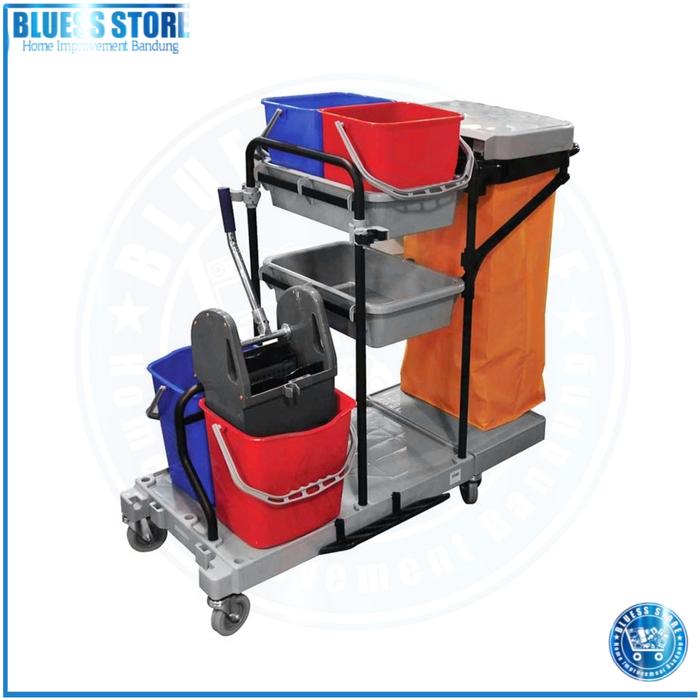 Jual Krisbow Troli Kebersihan Serbaguna Hotel Cleaning Cart Troli ...