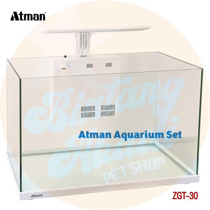 Jual Atman ZGT-30 Aquarium 30cm Full Set Lampu Filter Siap Pakai ...