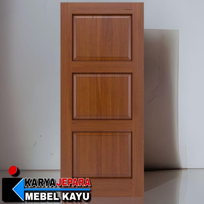 Jual kusen+pintu panel minimalis kayu Meranti/kamper/bengkirai/custom ...