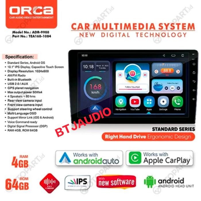 Jual HEAD UNIT TAPE MOBIL ANDROID ORCA OEM INNOVA REBORN LAYAR 9" DAN ...