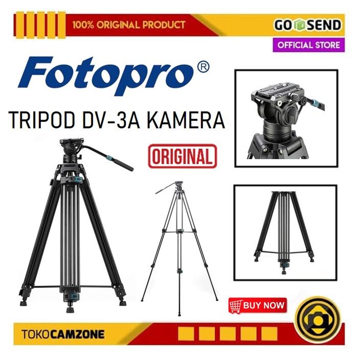 Promo Fotopro DV-3A Tripod Video Fotopro DV3 A DV3A Tripod Kamera Cicil ...