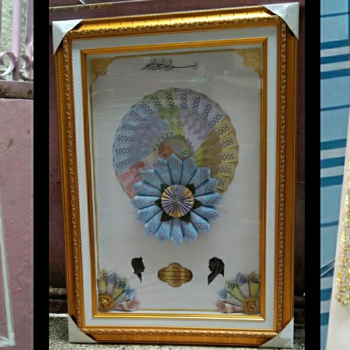 Jual Mahar Pernikahan Design Kipas Uang Mainan/Asli Ukuran 40x60 ...