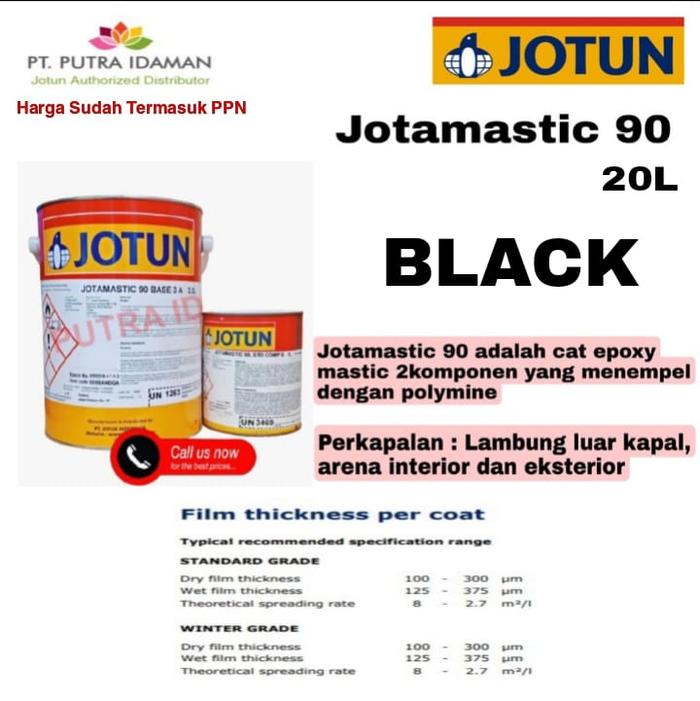 Jual JOTUN CAT EPOXY / JOTAMASTIC 90 STD 20 LTR / 2 KOMPONEN / BLACK ...