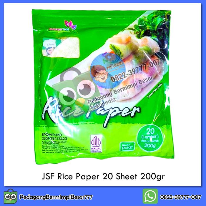 Jual JSF Rice Paper 20 Sheet 500gr | Banh Trang | Kulit Lumpia Vietnam ...