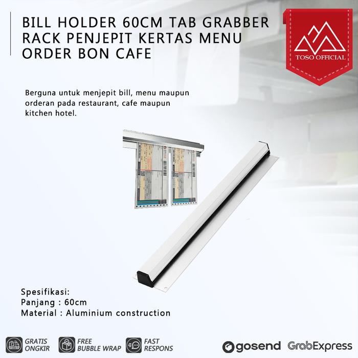 Jual Bill Holder 60cm Tab Grabber Rack Penjepit Kertas Menu Order Bon Cafe Di Seller Shin Store ...