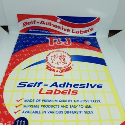 Jual Label T&J 111/Label TJ/Label Tom/Stiker Sticker Tom/Self Adhesive ...