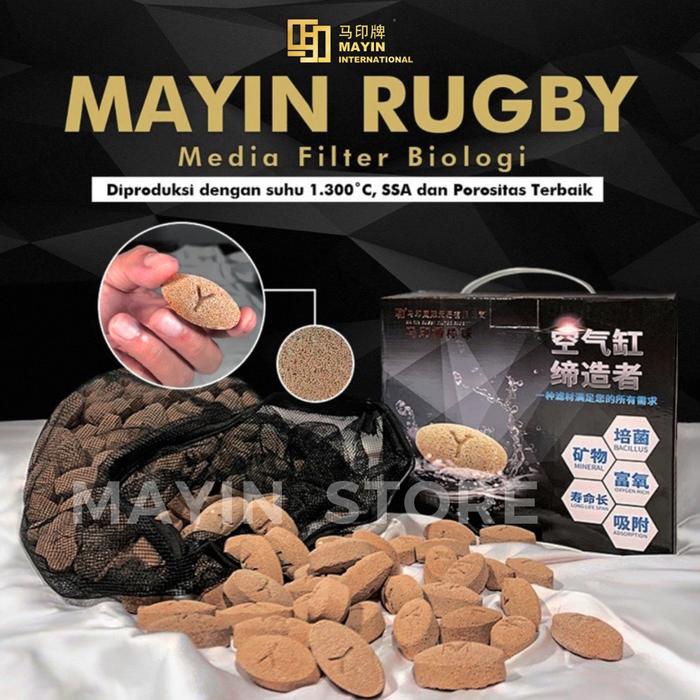 Jual MAYIN Rugby Media Filter Biologis Rumah Bakteri Aquarium Ikan ...