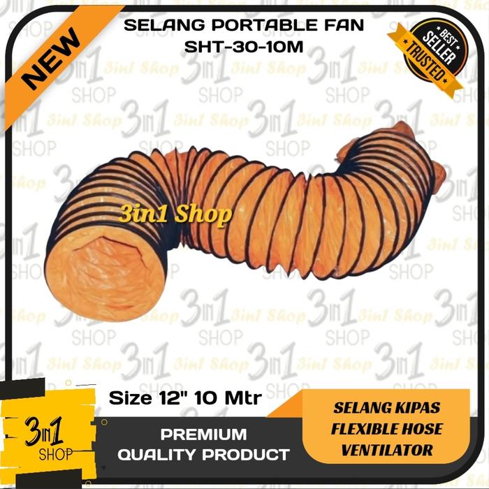 Jual Selang Portable Ventilator 12 inch 10m / Flexible Hose Blower 12 ...