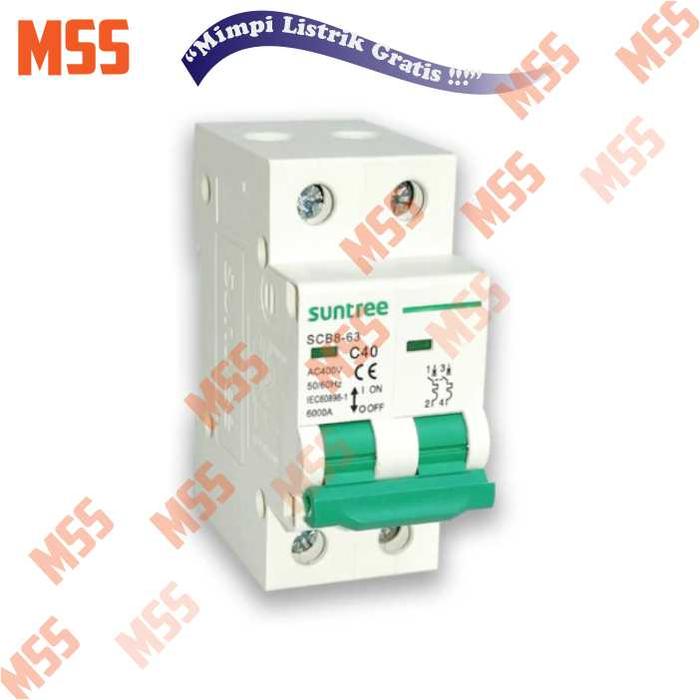 Jual SUNTREE MCB DC 2P 550V SCB8-125 DC ( 80A , 100A , 125A ) - 80A - Kota Surabaya - MEGA SOLAR ...