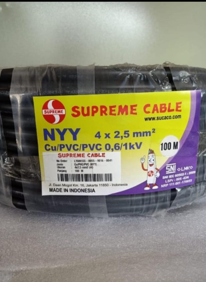 Jual Kabel Supreme NYY 4 x 2,5 mm @ 1 meter satu meter - Kab. Bekasi ...