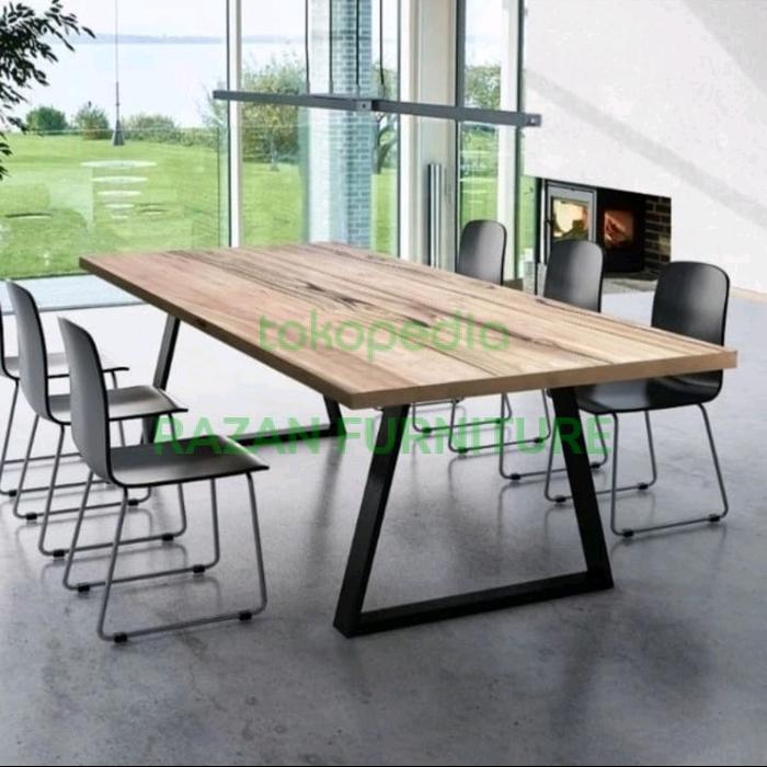 Jual Meja besar top tabel untuk rapat meeting kantor kayu minimalis ...