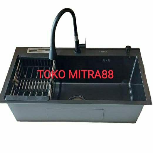 Jual Kitchen sink wings 7545 Black 1 lobang besar - Jakarta Selatan ...