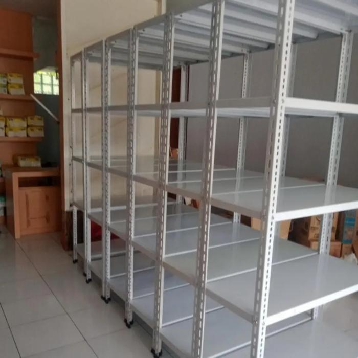Jual rak gudang besi 40*120*200 - Putih - Kota Bandung - Rak Hasnarak ...
