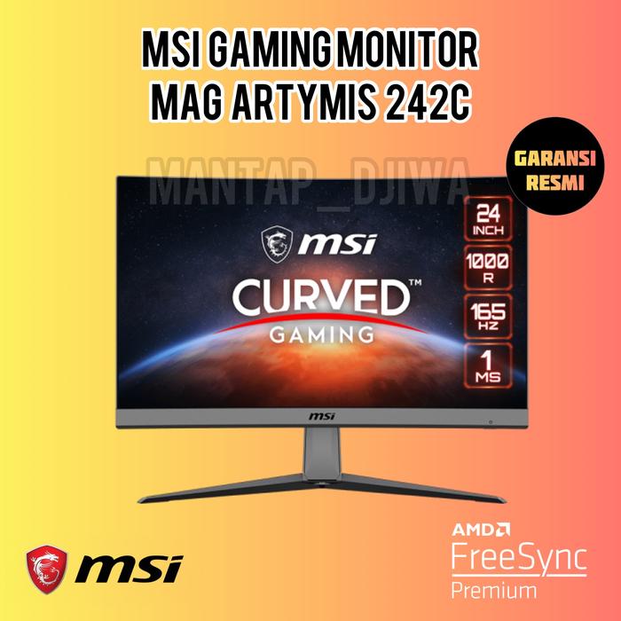 Jual MSI Gaming Monitor MAG ARTYMIS 242C 24 inch FHD 165Hz - Kota Surabaya - Mantap_Djiwa ...
