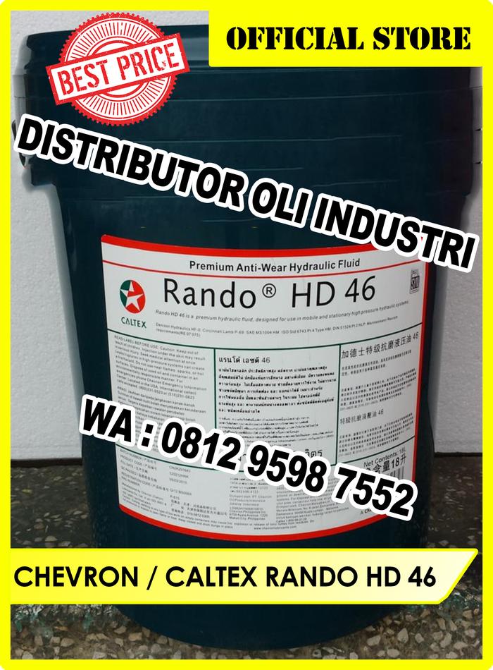 Jual CHEVRON / CALTEX RANDO HD 46 ( Industrial Hidrolik Oil - ISO VG 46 ...