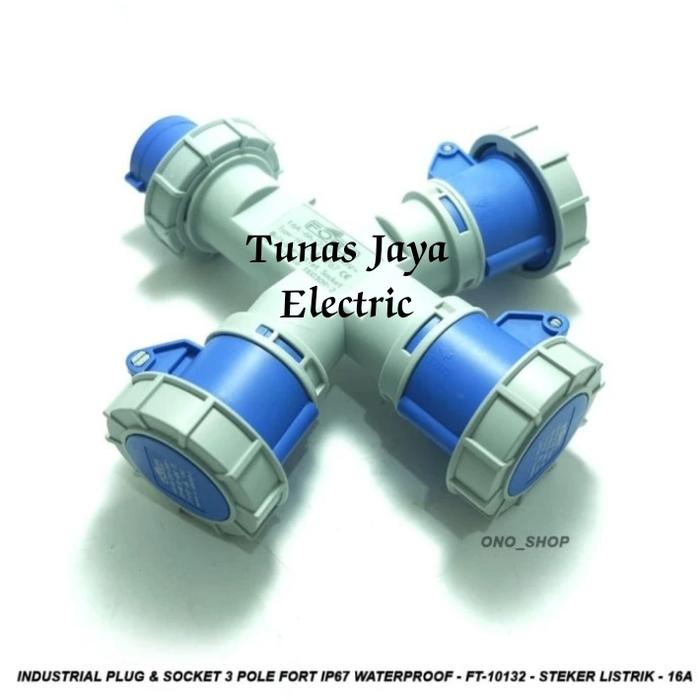 Jual Industrial Plug and Socket 16A 3Pole IP67 FORT - Kota Surabaya ...