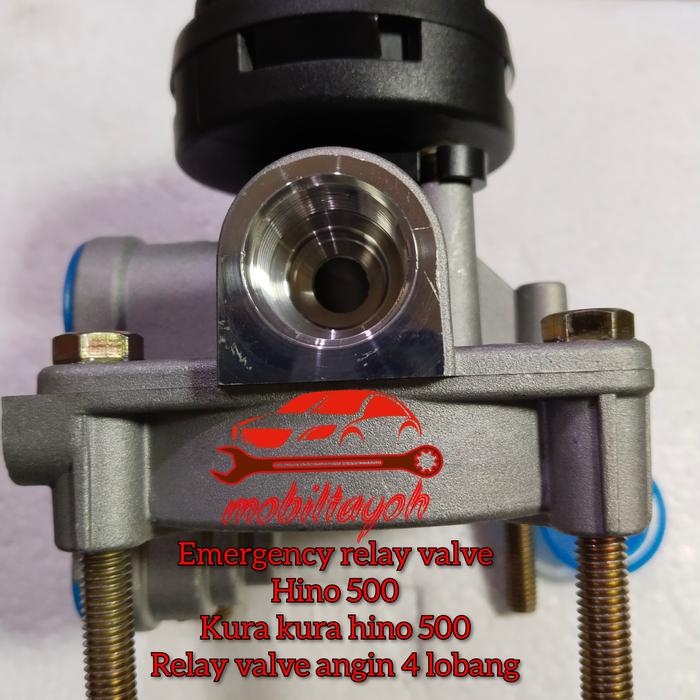Jual RELAY VALVE ANGIN HINO 500 EMERGENCY RELAY VALVE 4 LOBANG ...