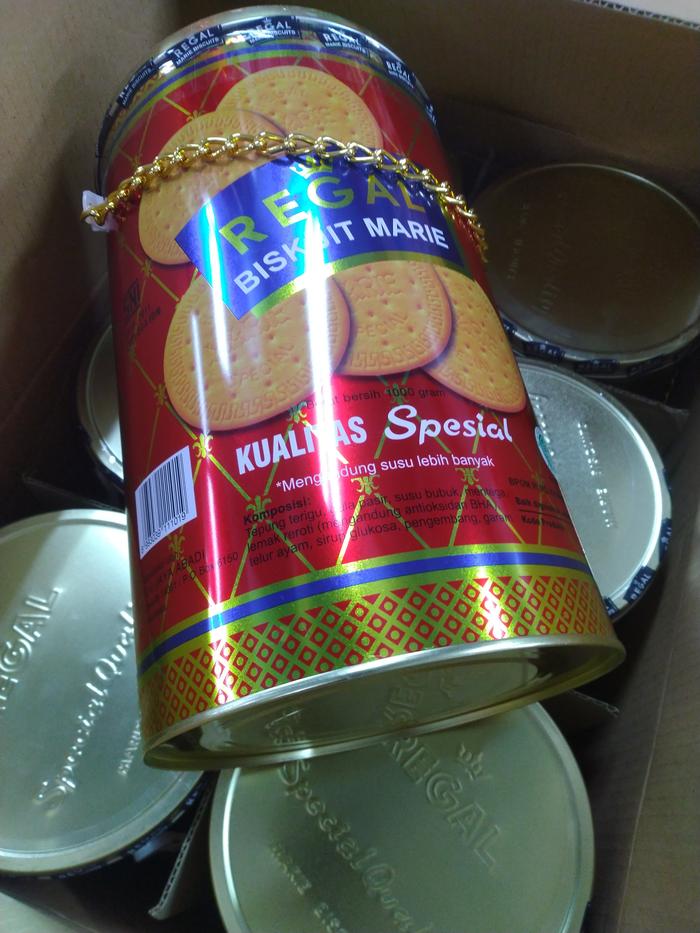 Jual Regal Marie Biscuits 1000 gr Kaleng l Biskuit Special Rantai ...