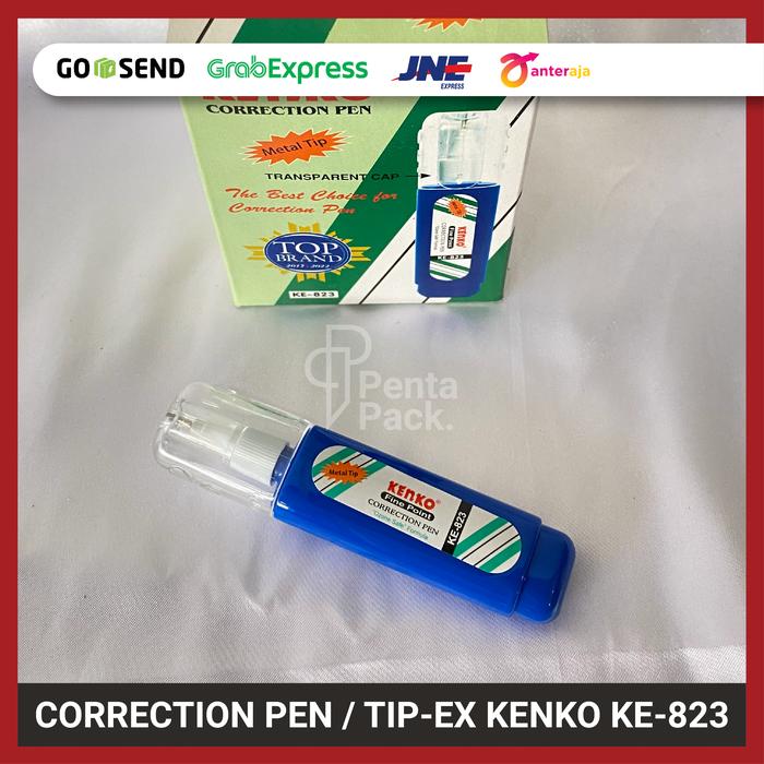 Jual Correction Pen / Tip-Ex Cair - KENKO KE-823 / Biru Tipe X Fluid ...