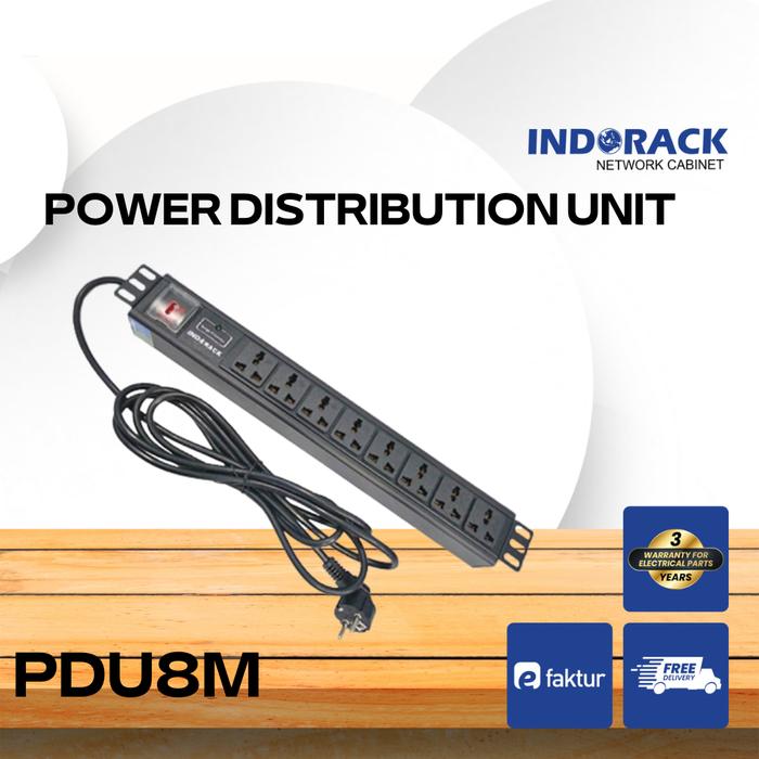 Jual Power Distribution Unit Multi Socket 8 Port : PDU8M Universal ...