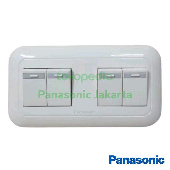 Jual Panasonic Saklar Seri + Seri 4 Gang WEJ5531 Wide Series - Jakarta ...