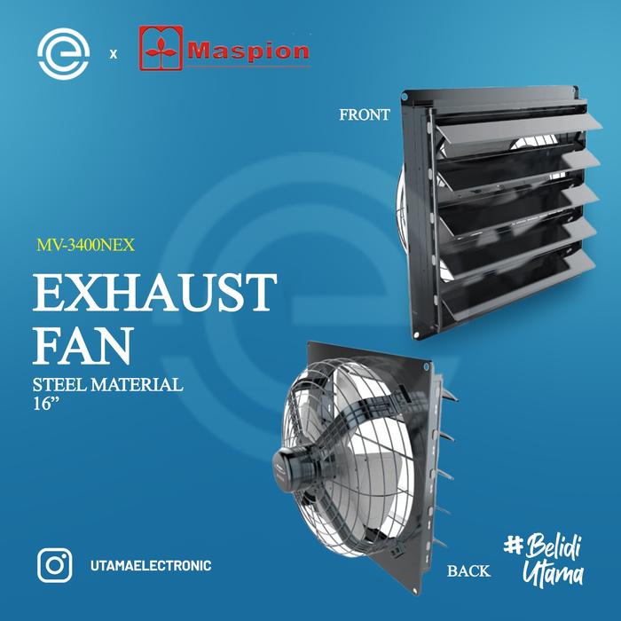 Promo MASPION Kipas Angin Exhaust Besi 16 Inch - MV-3400NEX Cicil 0% 3x ...