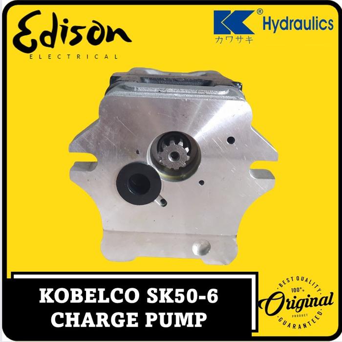 Jual KOBELCO SK50P-6 SK50-6 Gear Charge Pump PS10V00003F1 Main Pump Kawasaki Hydraulics ...
