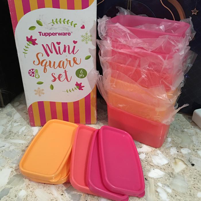 Jual Mini Square Tupperware set - Kab. Sidoarjo - Moko fang Collection ...