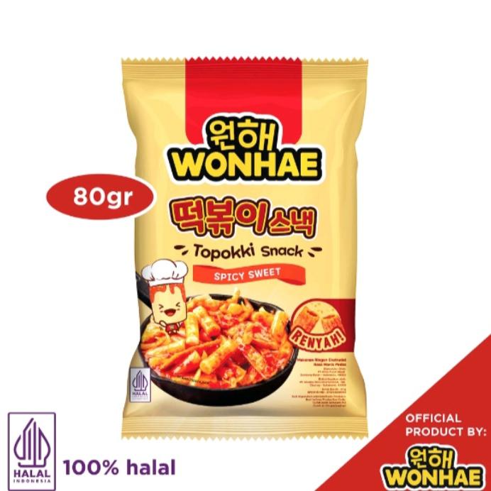 Jual Wonhae Topokki Snack 80gr - Toppoki Snack Sweet Spicy / Creamy ...