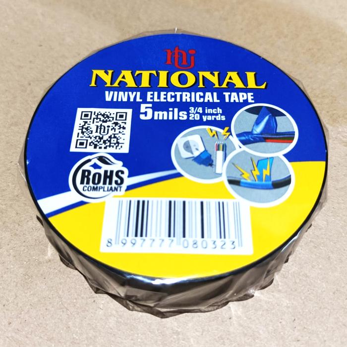 Jual National Isolasi Listrik Vinyl Hitam (Electrical Tape) Iolasi ...