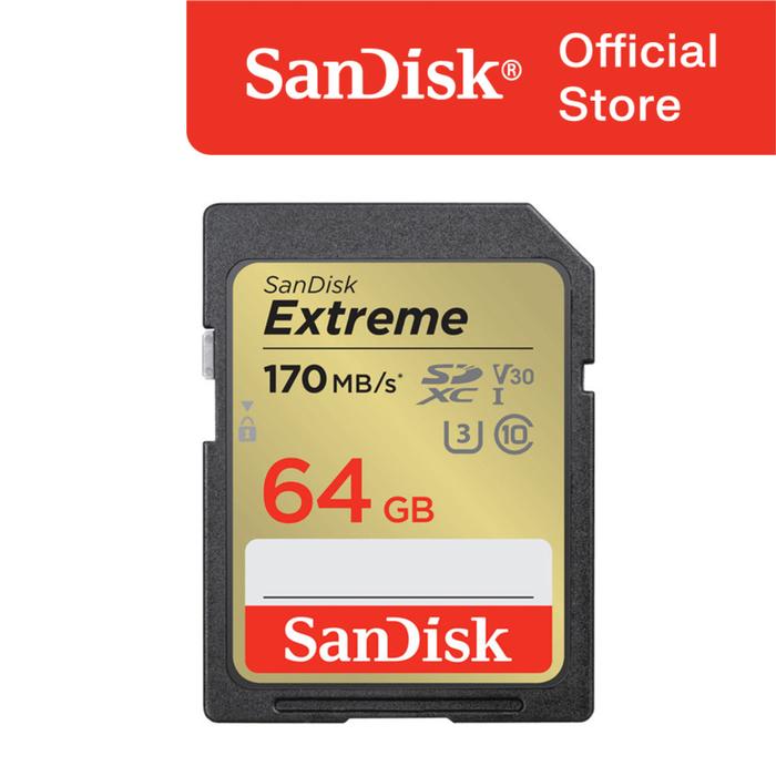 Promo SanDisk Extreme SDXC Card 64GB 170MB/s UHS-I U3 V30 4K UHD - Jakarta Pusat - SanDisk ...