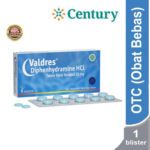 Promo VALDRES 25 MG 1 STRIP ISI 10 TABLET/DIPHENHYDRAMINE/INSOMNIA ...