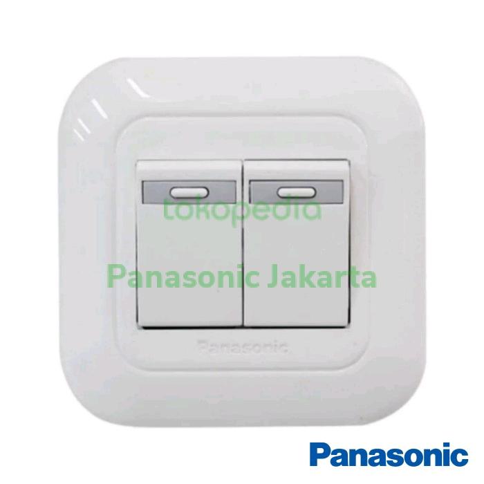 Jual Panasonic Saklar Seri Double 2 Gang WEJ5531 Wide Series - Jakarta ...