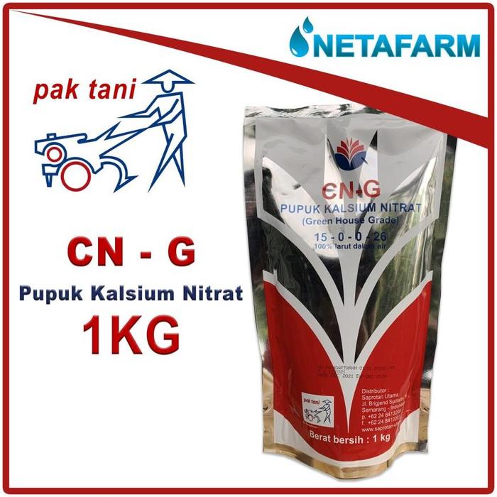Jual Pupuk Kalsium Nitrat CN-G PAK TANI Kemasan Original 1KG - Kota ...