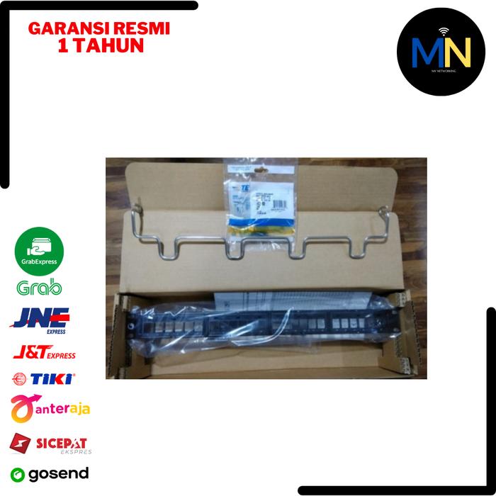 Jual AMP Patch Panel CAT 6 12 Port / Comscope Patch panel 12 Port Cat6 ...