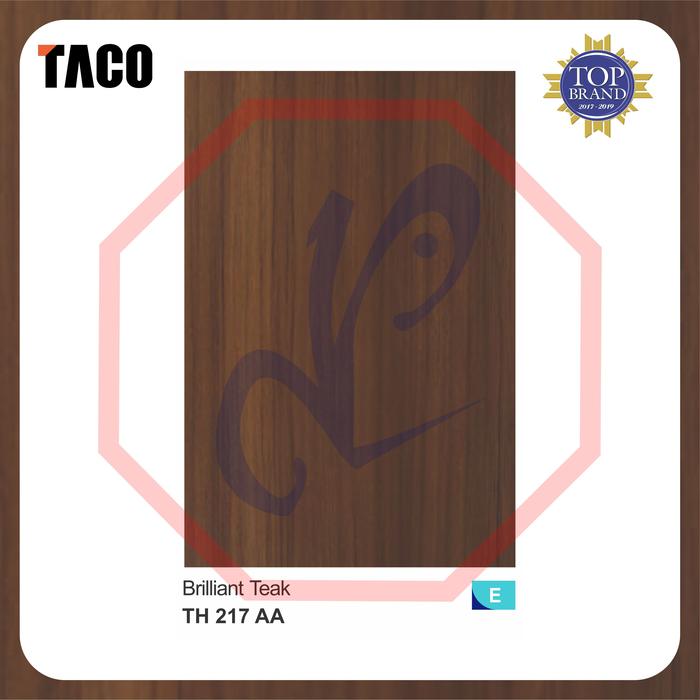 Jual TACO HPL SHEET WOODGRAIN SERAT KAYU BRILLIANT TEAK KODE TH 217 AA ...