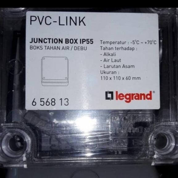 Jual Legrand Junction Box Transparent Cover 110x110x60mm IP55 656813 ...