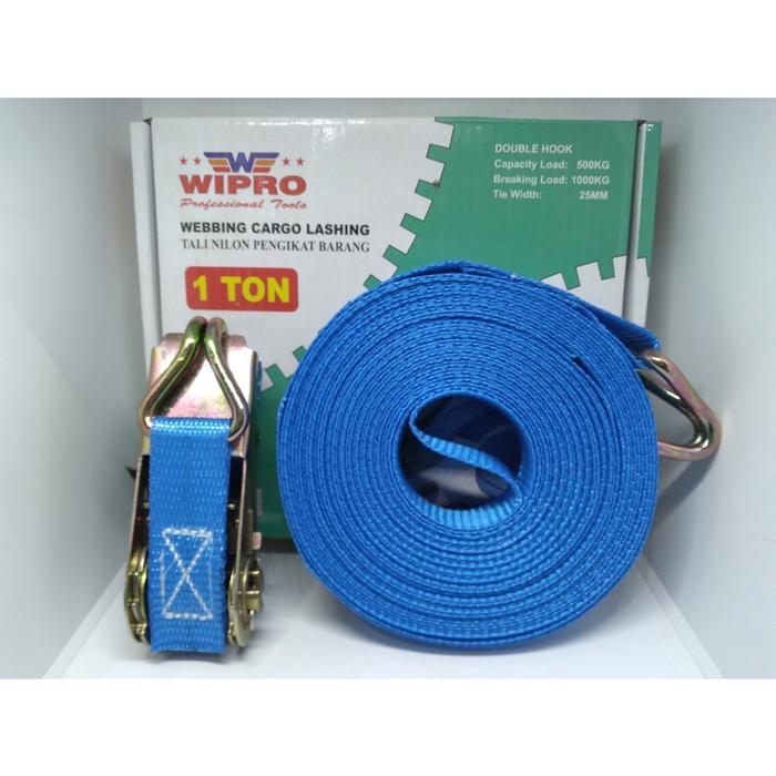 Jual Tali pengikat 6 meter 1 ton / Lashing Belt Ratchet Tie Down Wipro ...