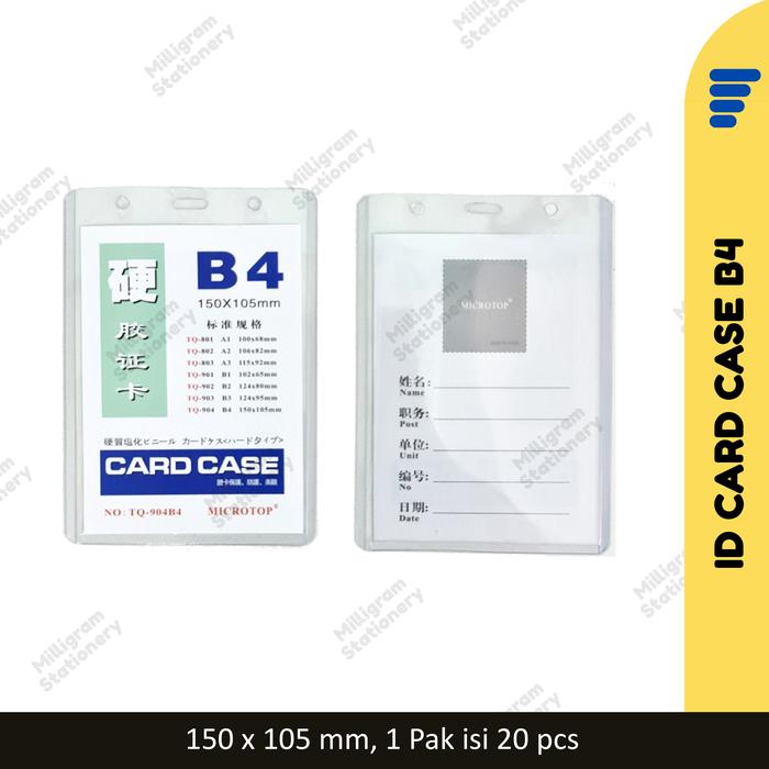 Jual ID Card Case B4/ Name Tag Holder/ Tempat Gantungan Nama Panitia ...