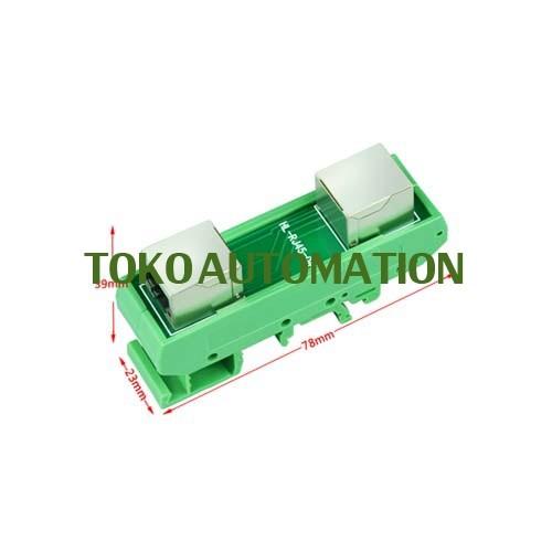Jual RJ45 Terminal Block Din Rail Mounting Breakout board Blok SH92 ...