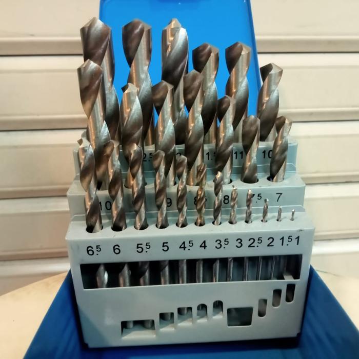 Jual Mata bor besi set HSS 25pcs / Drill bit set 25pcs Benz Werkz ...