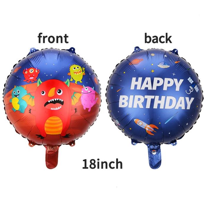 Jual Balon Foil ALIEN MONSTER CUTE Tema Luar Angkasa - Bulat Alien ...