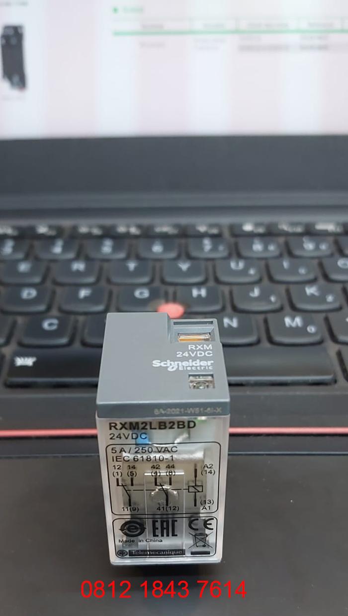 Jual Schneider Relay RXM2LB, Relay MY2 Schneider 5A - RXM2LB2BD ...