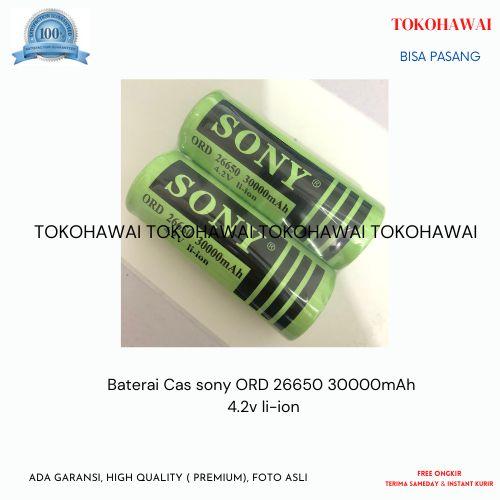 Jual SONY ORD 26650 4.2 Volt Recharger Battery 3000mAH - Jakarta Pusat ...