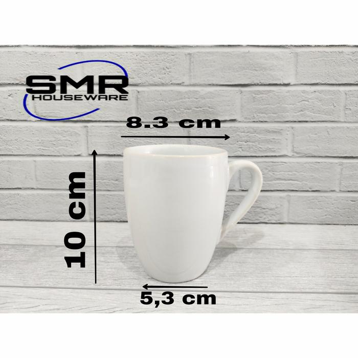 Jual GELAS MUG CANGKIR COREL KERAMIK 11OZ 300ML PUTIH POLOS - Jakarta ...