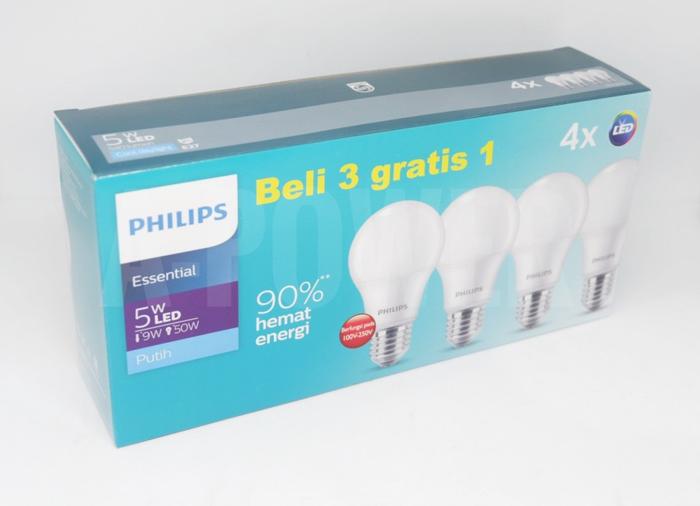 Jual Philips - Lampu LED Essential Multipack / Paket 5W, 7W, 9W, 11W ...