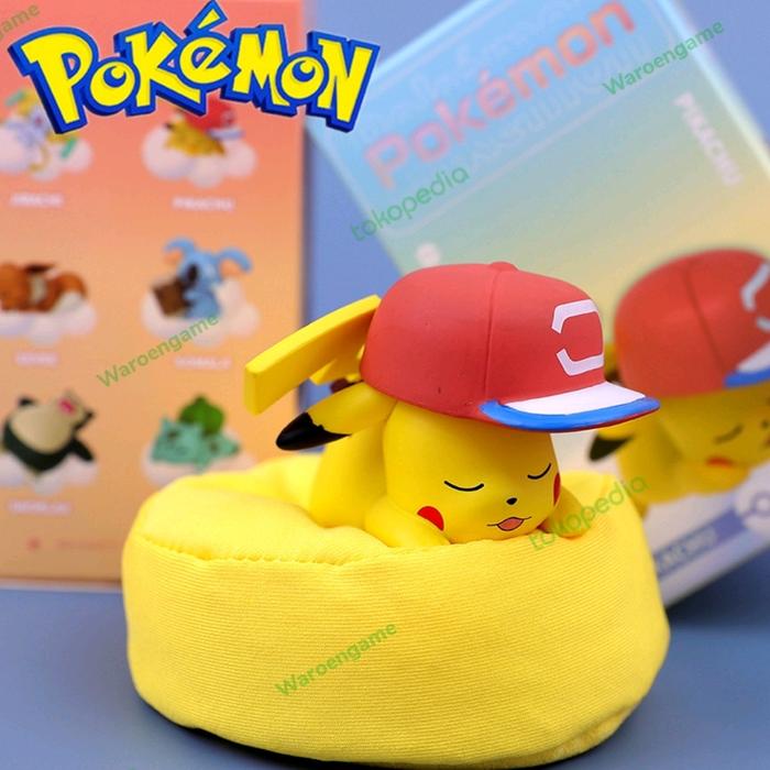 Jual Pokemon Starry Dream Figure Sleepy Pikachu With Hat Original ...