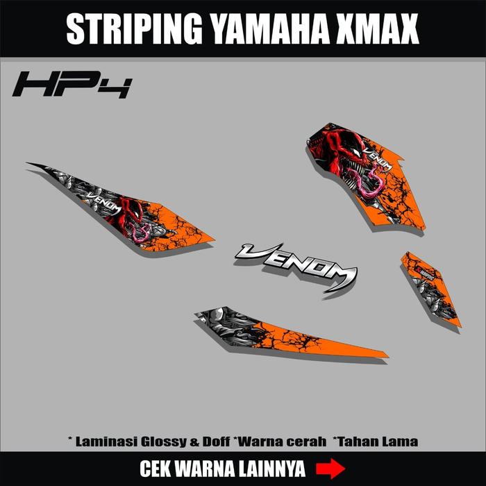Jual STRIPING MOTOR XMAX VENOM / STICKER DECAL YAMAHA XMAX 250 - Tosca ...